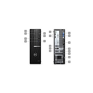 Dell OptiPlex 5080 Desktop SFF - Intel Core i5 10th Gen - i5-10500 - Six Core 4.5Ghz - 256GB SSD - 16GB RAM - Windows 10 Pro (Renewed)