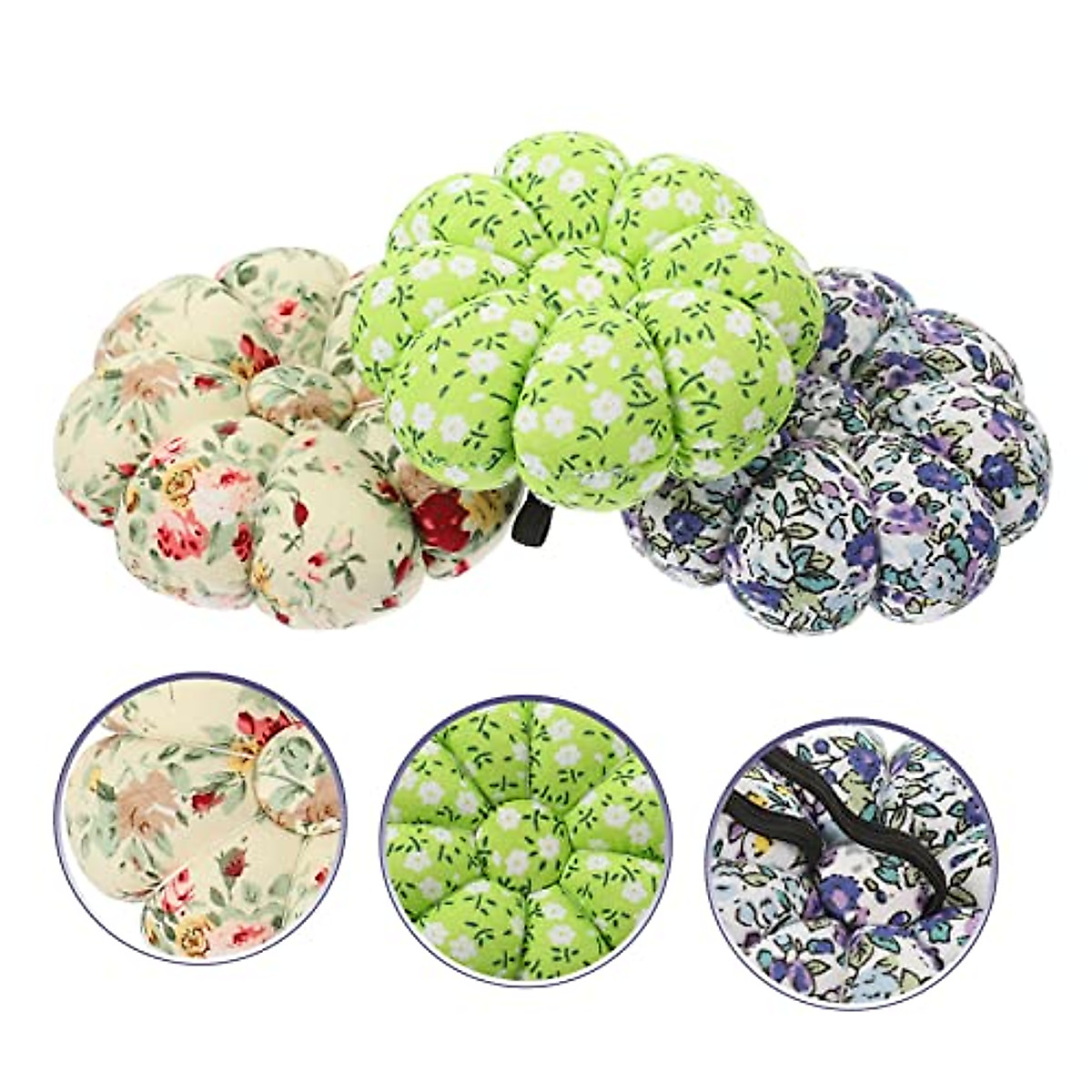 EXCEART 3pcs Wrist Pin Bag Wrist Pin Organizer Sewing Pin Wrist Pin Cushion Corsage Wristlet Band Cross Stitch Supplies Embroidery Supplies Sewing Needles Holder Pin Cushions for Sewing