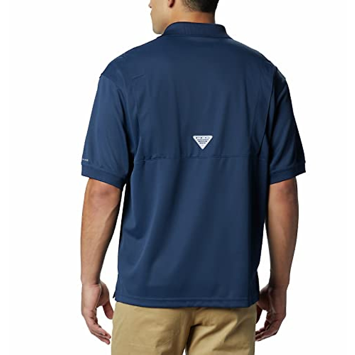 Columbia Men's PFG Perfect Cast Polo Shirt, Breathable, UV Protection Collegiate Navy