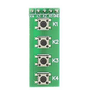 4 Key Keyboard Module Universal Dumpling Press 4 Key Push Button Switch Module Keyboard Board for DIY Accessory Kit DC 0-48V