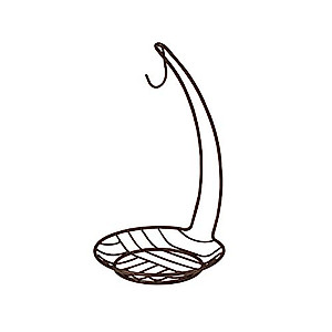 Spectrum Diversified Wright Banana Holder, Countertop Tree, Hanger for Bananas & Small Tray for Fruits Vegetables, Produce, and Snack Storage, Sits on Bars & Tables, Small, Bronze