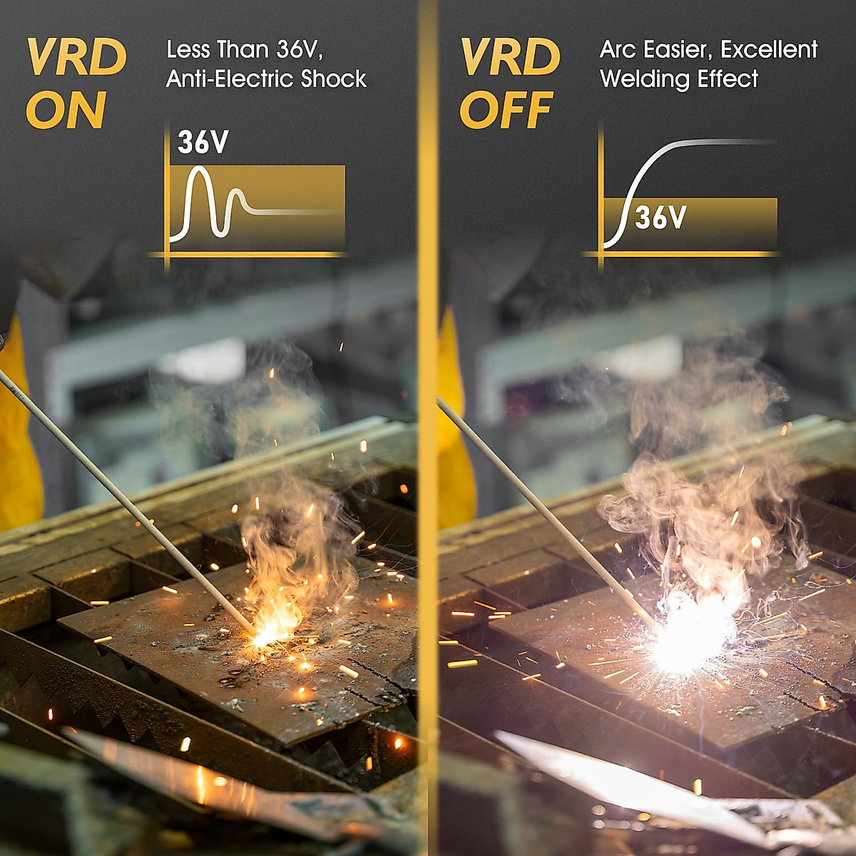 TOOLIOM 135A Stick Welder/Lift TIG,110V MMA ARC Welder Machine with Lift TIG Torch Inverter Welder with Digital Display Hot Start Portable Welding Machine