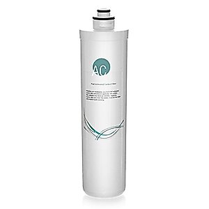 iSpring FT15Q Quick-Change Inline Carbon Filter for Ultra Filtration Under Sink Water Filter System, fits CU-A3, CU-A4, White Small