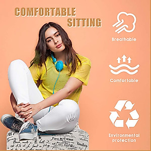 Modern Fabric Living Room Chairs with Solid Wood Legs Home Furniture (1, White)