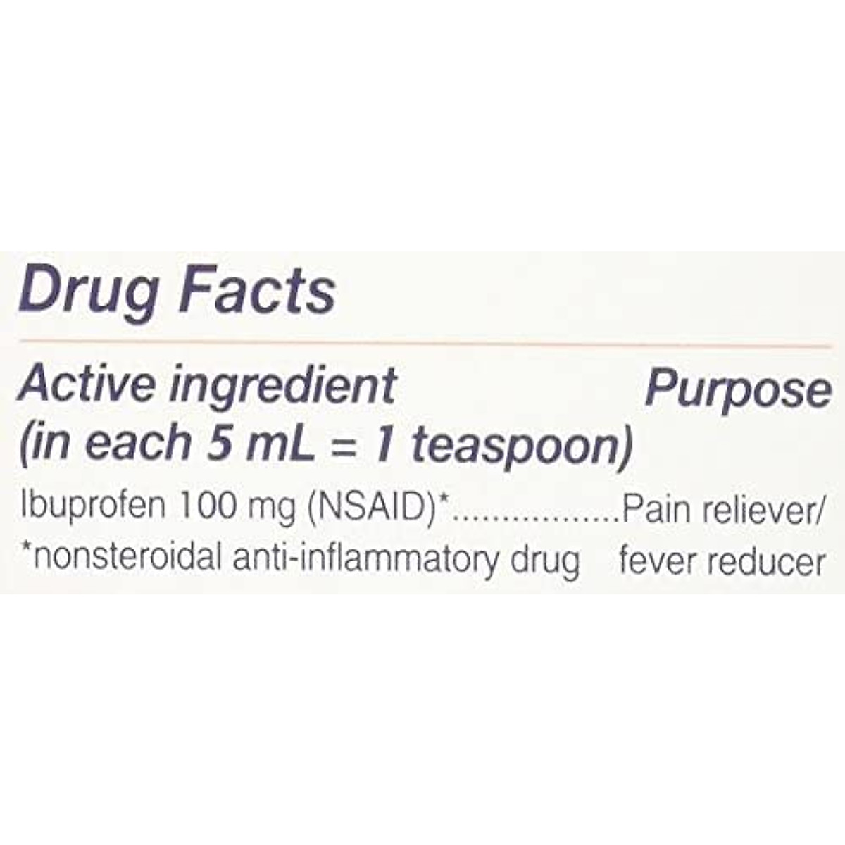 Motrin Children's Dye-Free Pain Reliever/Fever Reducer, Original Berry Flavor 4 oz (2 Pack)