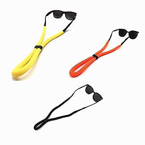 DECKER Floating Sunglass Strap 8 Pcs Pack Glasses Float Adjustable Eyewear Retainer Safety outdoor Eyeglass Rope for Aquatic Sports surfing Sailboat Swimming (Mix color)