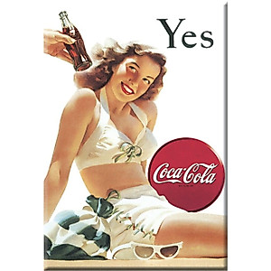 Desperate Enterprises Coca-Cola Yes Refrigerator Magnet - Funny Magnets for Office, Home & School - Made in The USA