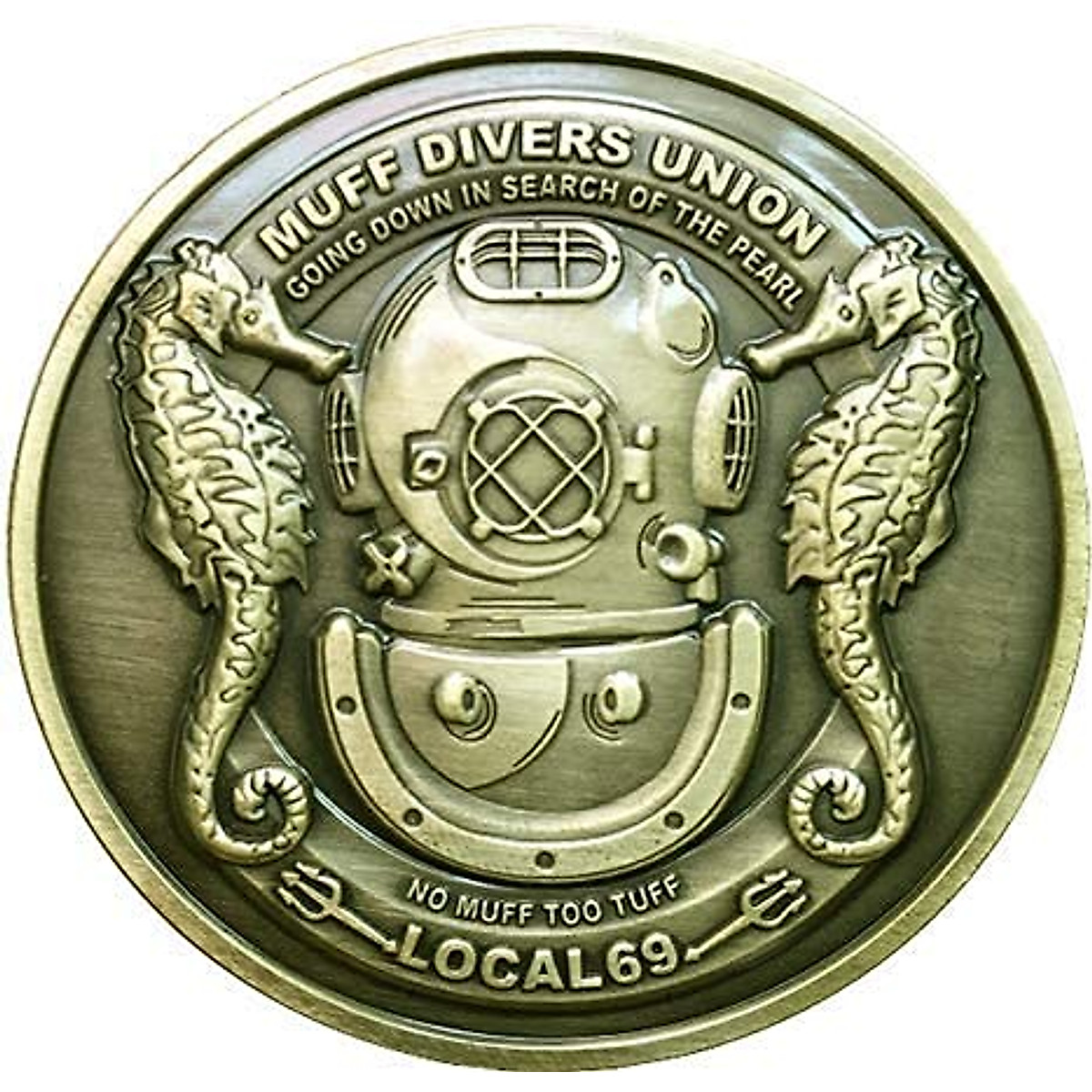 Mermaid Collection Souvenir Coin, Wetter is Better,Good Luck Heads Tails Challenge Coin (Bronze)