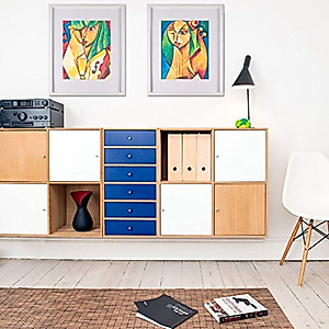 elabo 16x20 White Picture Frame (2 Pack) - High Definition Plexiglass Display Pictures 11x14 with Mat or 16x20 Without Mat - Vertical or Horizontal Wall Mounting