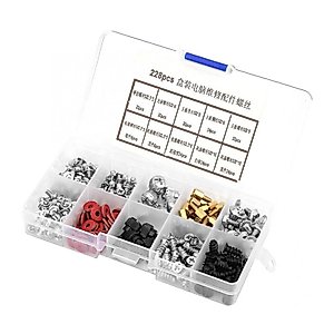 Screw 228Pcs Motherboard Screws for Laptop Hard Disk Screw for PC Assortment Kit DIY Repair Tool with Case Computer Screws tornillos Easy to Install