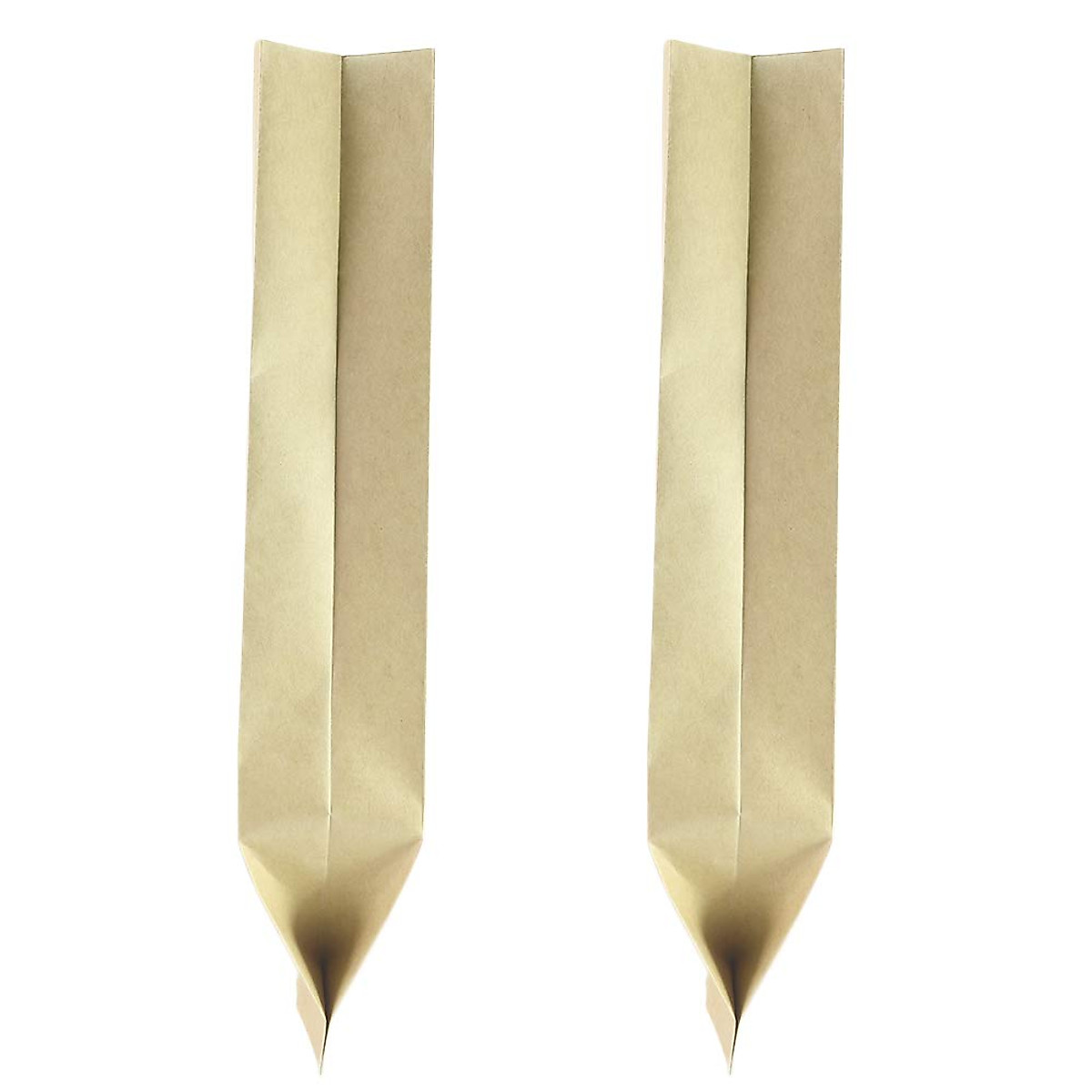 25Pcs Matte Colored Aluminum Side Gusset Open Top Bags w/Vent Valve (8oz, Kraft)