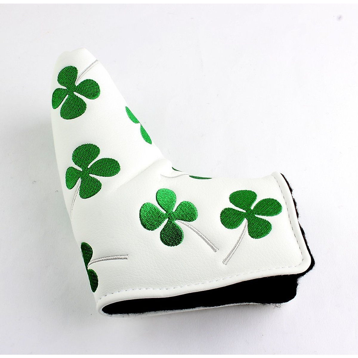 Baby flower Golf Green Clover Black Inside White Putter Cover Headcover For Scotty Cameron Ping blade