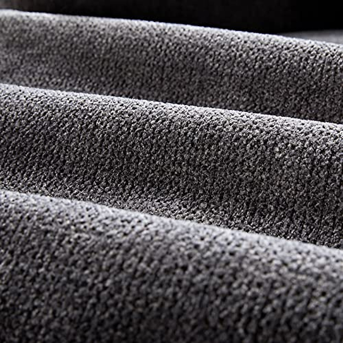 PaPaJet Sofa, Deep Seat Sofa-Contemporary Chenille Sofa Couch, 3 Seater Sofa for Living Room-Oversized Sofa, Grey Comfy Sofa