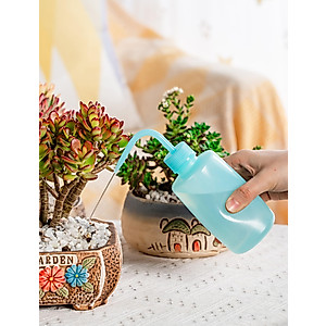 Tattoo Wash Bottle- Melphoe 2Pcs 250ml Water Squirt Bottle Succulent Watering, Safety Rinse Bottle Watering Tools, Tattoo Supplies, Irrigation Squeeze Sprinkling Can Wash Plant Bottle (Blue)