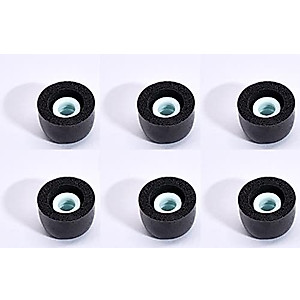 BLLQ Replecemnt Memory Foam Tips Compatible with Sony WF-1000XM4, Fit in Charging Case, Reducing Noise Earbuds Foam Ear Tips, 3 Pairs [Large Size] Foam Black L (Foam Tip XM4L)
