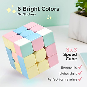 FOOZZILLA Speed Cube 3x3 for Kids and Adults – Productivity Cube with 6 Bright Colors – Fun and Entertaining – Develops Skills, Dexterity – Stimulates and Challenges Mind