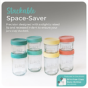 Mason Bottle Plastic Lids for Mason Jars (12-Pack) - Fits Any Regular Mouth Mason Bottle - Plastic Mason Jar Lids w/Silicone Inner Seal - Rust-Proof Replacement Jar Lids (Jars NOT Included)