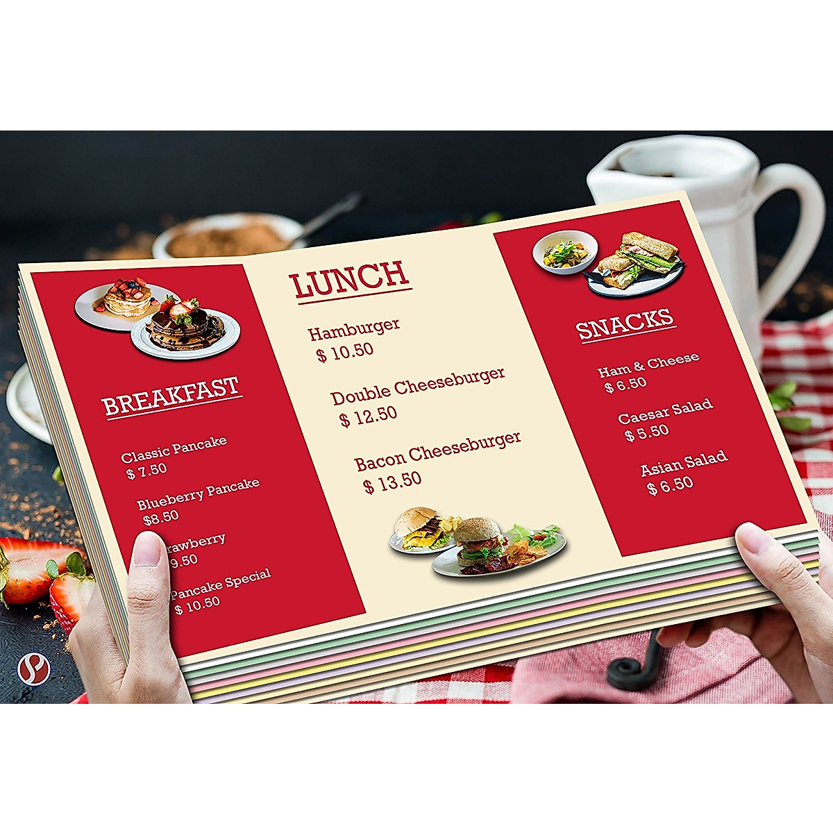 Pastel Green Menu Legal Size 8.5 x 14 Inches 67 Vellum Bristol Lightweight Card Stock Paper Cover | 1 Ream of 250 Sheets Per Pack