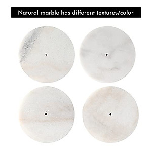 Kitchen Paper Towel Holder Standing with Marble Base for Standard or Jumbo-Sized Rolls, Matte Black KPH100-BK