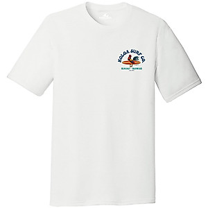 Koloa Surf Company Men's Cocky Surfer Logo Lightweight Triblend Tee-2XL-White/c