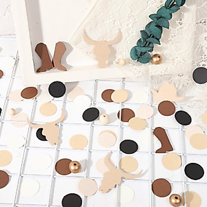 Western Birthday Confetti - First Rodeo Birthday Decorations,Cowboy/Cowgirl 1st Birthday Confetti,Rodeo Party Western Baby Shower,Wild West Party Confetti