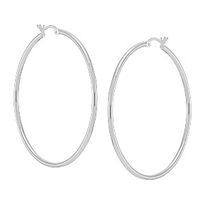 Silpada 'Mirrored Dreams' Hoop Earrings in Sterling Silver