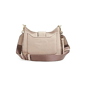 Marc Jacobs Interlock Small Leather Hobo Crossbody Bag, Taupe