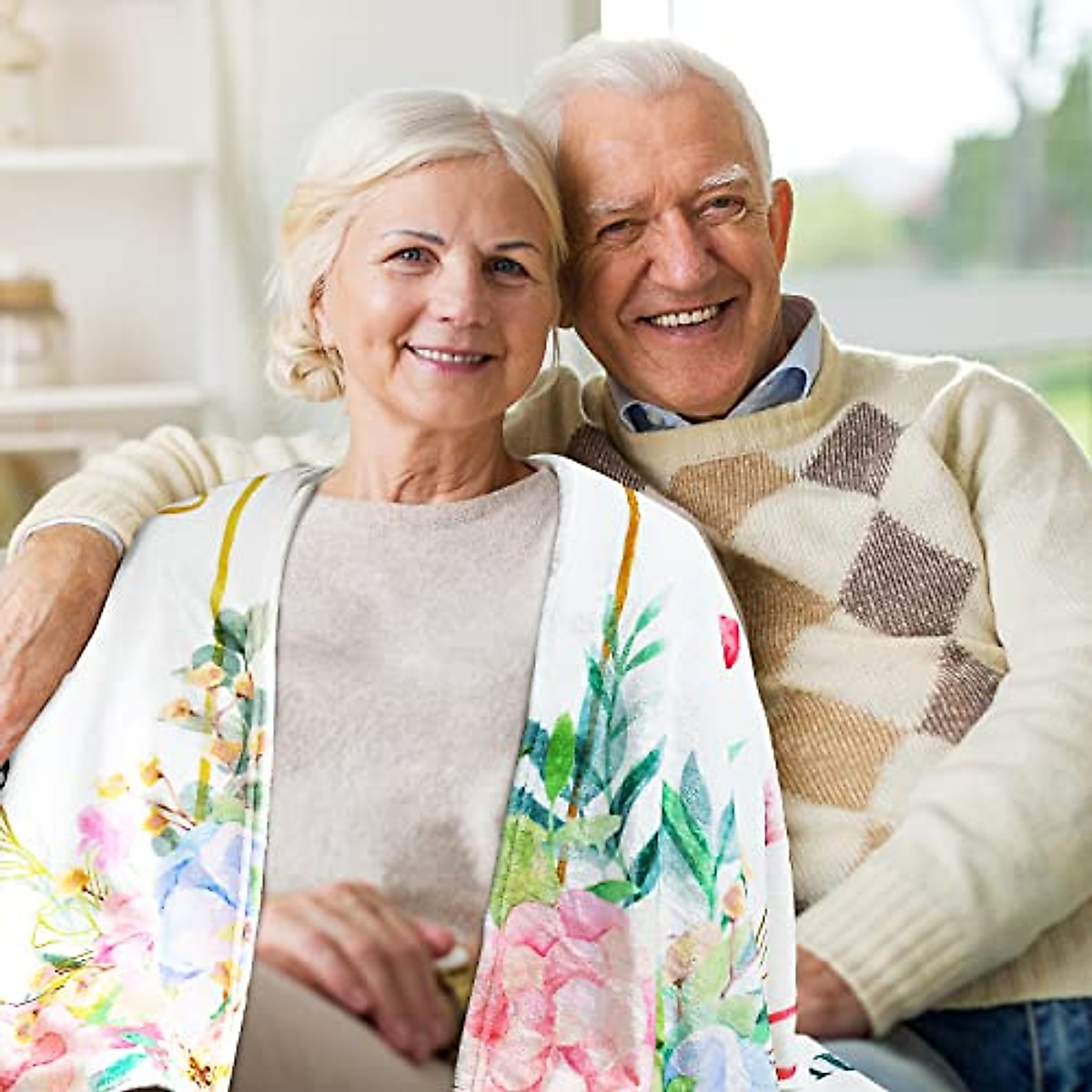 75th Birthday Gifts for Women 75th Birthday Decoration Gifts for Women Blanket for 75th Birthday 75 Birthday Gifts for Women Mom Blanket Gifts for Mom from Daughter Throw Blanket 60x50 inches