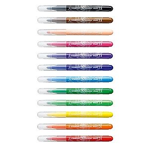 Stabilo Power Max Wallet Coloring Pens , Set of 12 , Multicolored