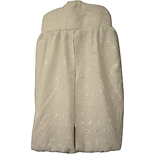 Baby Doll Bedding Carnation Eyelet Diaper Stacker, Ecru