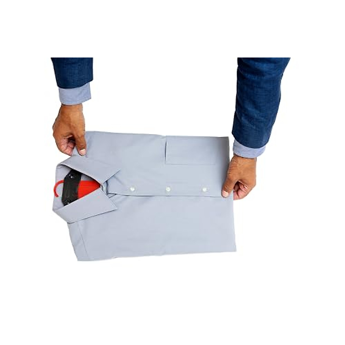 HangFold Travel Hangers | Space Saving Design|Lightweight | Prevents Wrinkles and Creases | 6 Pack