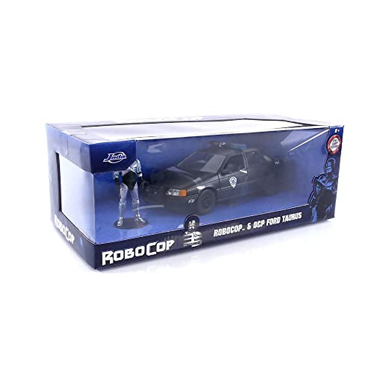 Robocop 35th Anniversary 1:24 OCP Ford Taurus Die-Cast Car & 2.75" Robocop Figure, Toys for Kids and Adults