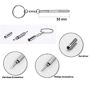 QYAJS 1 Pair TR90 Black Glasses Replacement Glasses Replacement Temple Eyeglasses Arms Legs Screws and 3-in-1 Screwdriver