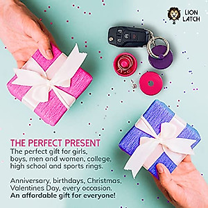 Lion Latch: As Seen on Shark Tank, Jewelry Box Case, Traveling Jewelry Holder Storage, Pill Box Keychain Container, Single - Grey