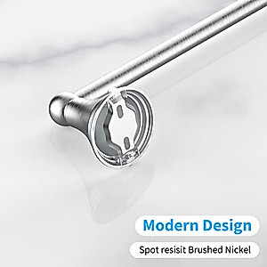 Newfun 24 Inch Brushed Nickel Towel Racks for Bathroom - 2PCS SUS304 Stainless Steel Bathroom Towel Holder Wall Mounted