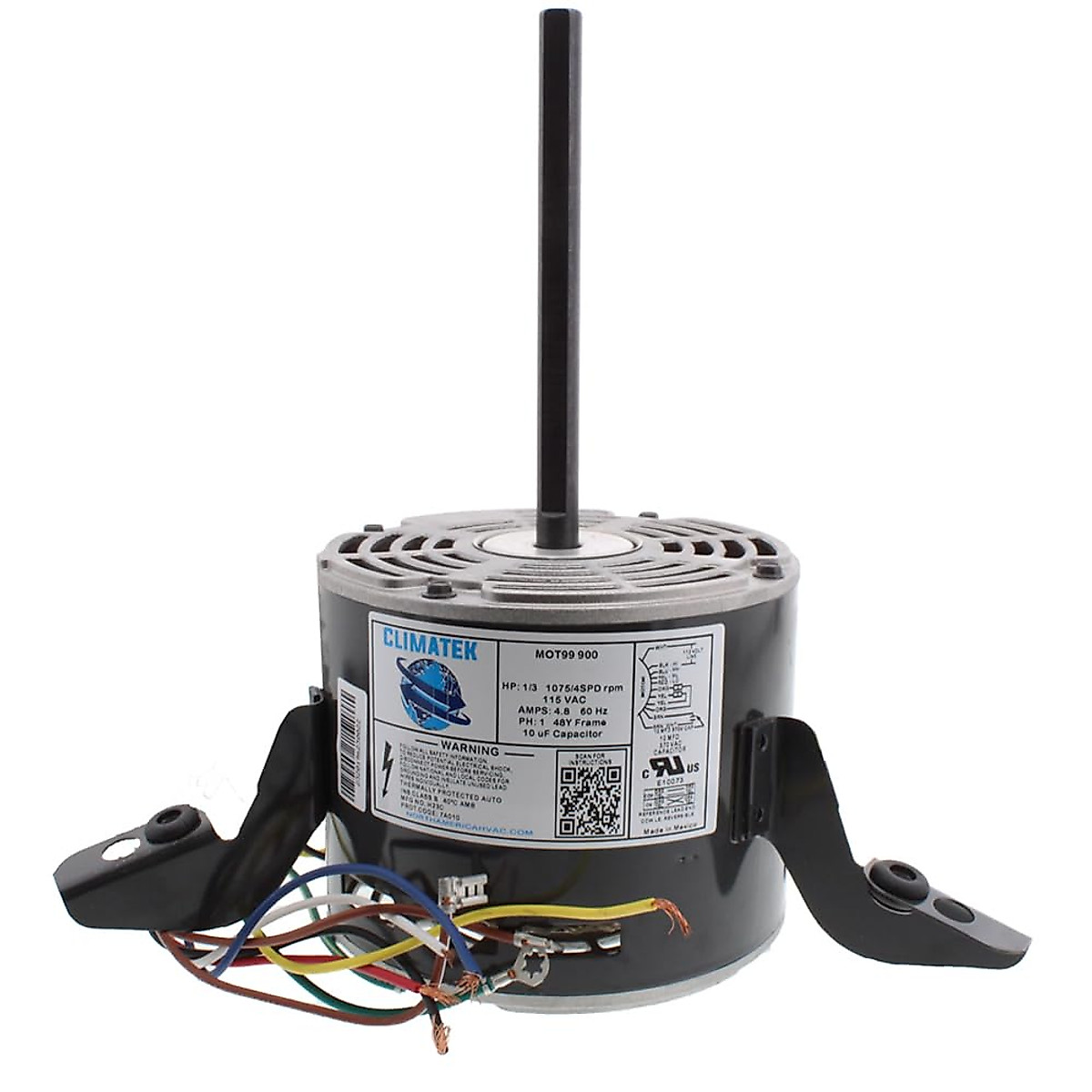 6210830 - ClimaTek Upgraded Furnace Blower Motor Fits Miller 1/3 HP 115 Volt