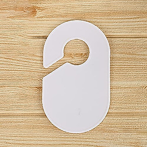 UUYYEO 12 Pcs Clothing Rack Size Dividers Blank Hangers Closet Dividers Rectangular Closet Dividers for Home or Cloth Store