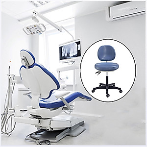 SFKLYU Adjustable Doctor Chair, Ergonomic Dental Medical Chair, Dental Assistant Stool PU Leather for Clinic Hospital Pharmacy Medical Beauty Lab,L