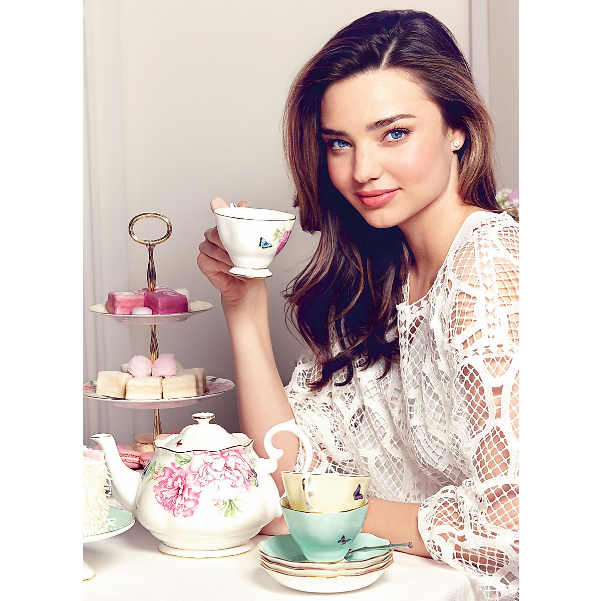 Miranda Kerr For Royal Albert Blessings 3-Piece Set (Teacup, Saucer & Plate 8")