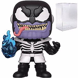 Marvel: Venom - Venomized Thanos Funko Pop! Vinyl Figure (Bundled with Compatible Pop Box Protector Case), Multicolored, 3.75 inches