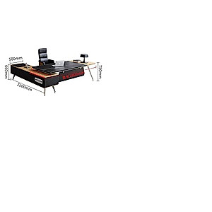 REMYS Desk Boss Office Desk and Chair Combination Manager Table President Table Supervisor Table Simple Executive Desk
