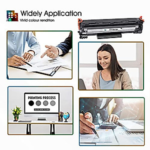 Cool Toner Compatible Toner Cartridge Replacement for HP 78A CE278A Toner for HP P1606dn 1536dnf MFP M1536dnf 1606dn P1606 P1566 P1560 Toner Cartridge Printer Ink (Black, 2-Pack)