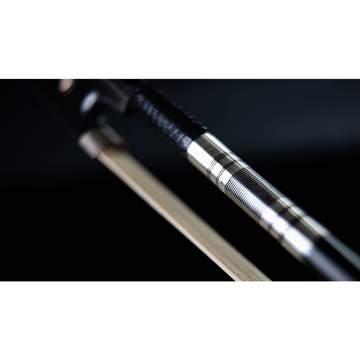 Viotti Carbon Fiber Viola Bow, Hand Crafted by Professional Bow Makers, Strong, Stiff & Well Balanced, Made with Mongolian Horse Hair, For Violist of All Skill Levels (Pearl)