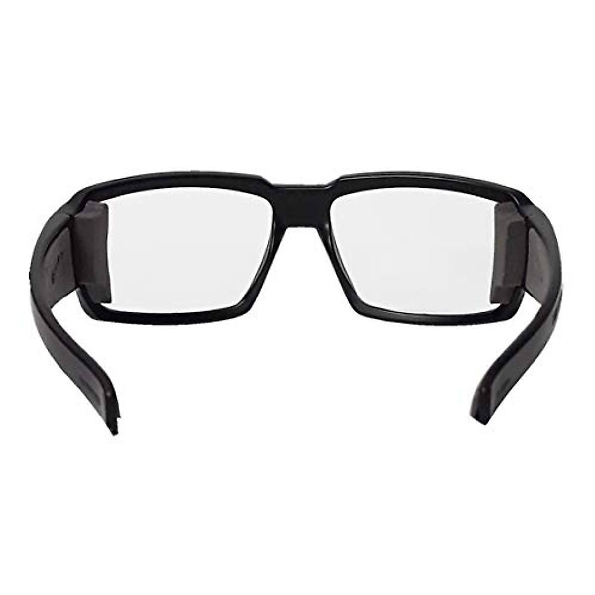 BOMBER Clear Safety Glasses for Men, Matte Black Frame with Polycarbonate Clear Safety Lens z87 Compliant BG101 Safety Glasses, Fitment style for men women