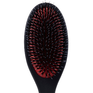 Chris Christensen Andreas Dog Brush, Mason-Pearson Style Boar and Nylon Bristle Brush, Groom Like a Professional, Lightweight Beechwood Handle, Stimulate Natural Oil Production, Medium