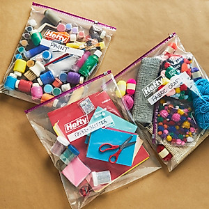 Hefty Slider Jumbo Storage Bags, 2.5 Gallon Size, 12 Count (Pack of 9), 108 Total