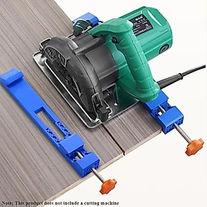Adjustable Cutting Machine Base Guide, Electric Circular Saw Milling Positioning Clamp, Cut Circular Saw Guide Clamp, Saw Guide for Circular Saw, Cutting Guide Attachment for Woodworking (2pcs)