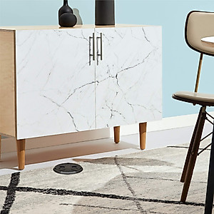 RACO 6239BK Floor Kit with Recessed Duplex 15A TR Device and Adjustable Steel Box, 1-Gang, Black