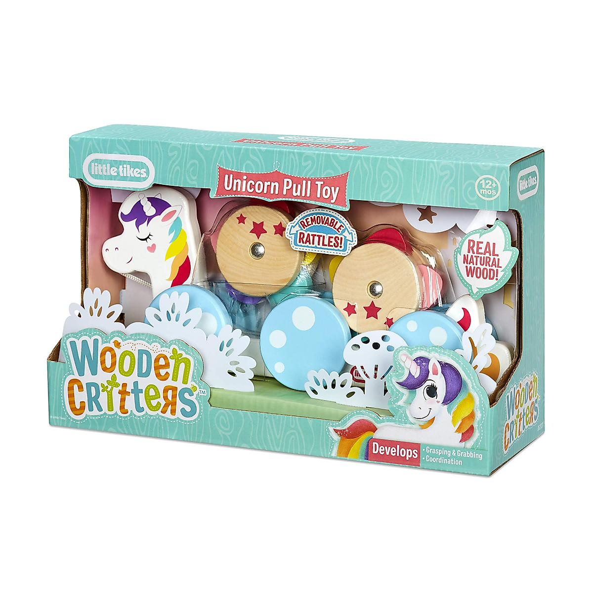 Little Tikes Wooden Critters Dino Developmental Pull Toy