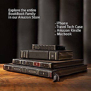 Twelve South BookBook Vol 2 for 12.9-inch iPad Pro (Gen 3 and 4), M1 | Hardback Leather Cover with Pencil/Document/Cable Storage for iPad Pro + Apple Pencil